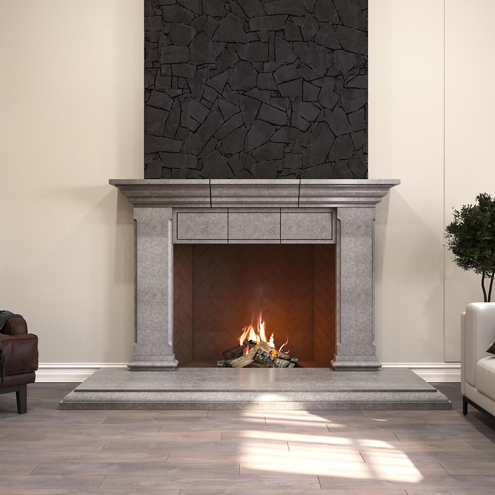 Grand Munich Fireplace Surround | Precast Mantels