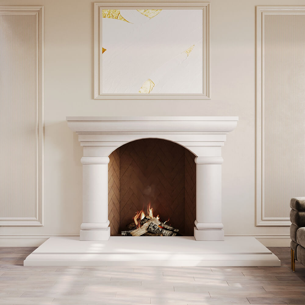 Tuscany Arch Fireplace Surround - free shipping in the USA!